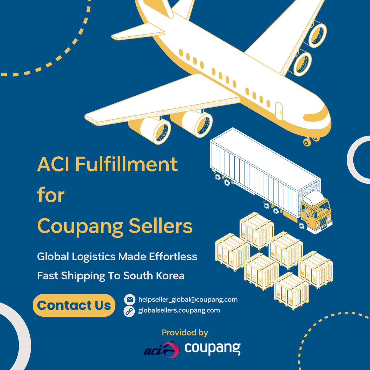 Presenting the Launch of ACI Fulfillment for Coupang Sellers (ACS) - Coupang Marketplace